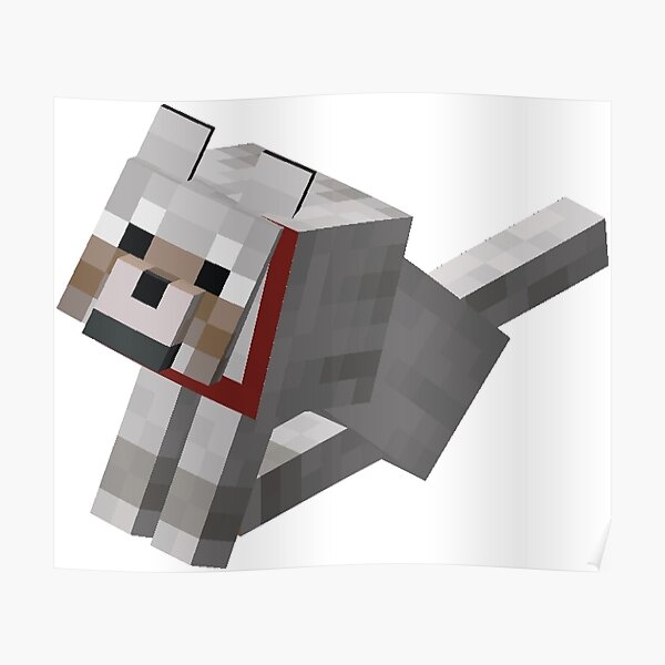 Minecraft Dog Posters | Redbubble