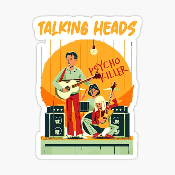 "talking heads fanart " Sticker for Sale by Sycaioree763 | Redbubble