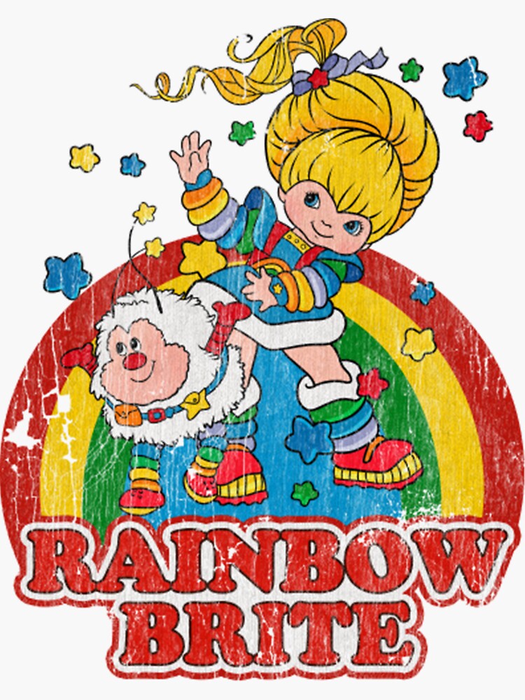 "Distressed RainBowzz Briteez" Sticker for Sale by trevorhvofarm ...