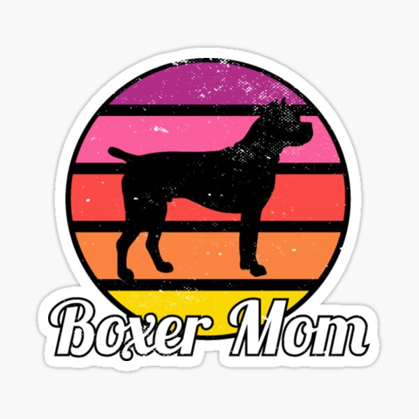 "Boxer Mom I Retro Boxer Mom" Sticker for Sale by khuetrung79 | Redbubble
