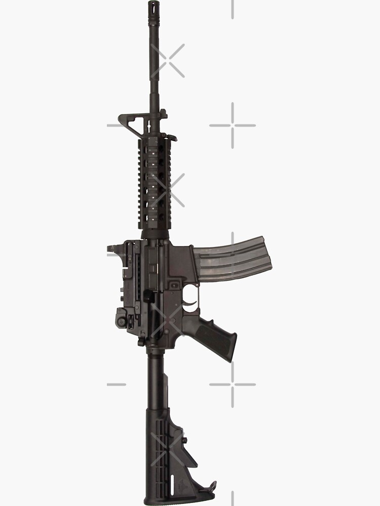 "AR-15 M4 ASSAULT RIFLE" Sticker for Sale by OcTag3n | Redbubble