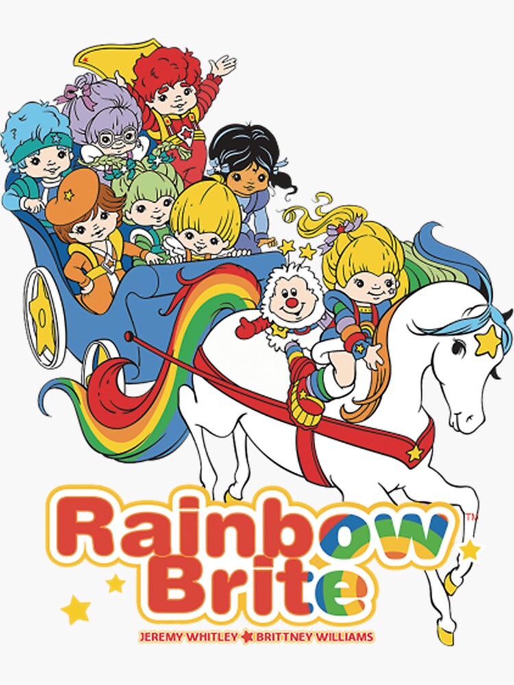 "RainBowzz Briteez 80s" Sticker for Sale by trevorhvofarm | Redbubble