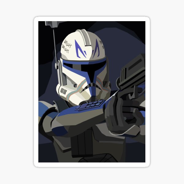 "Captain Rex" Sticker for Sale by RaymondKearney | Redbubble