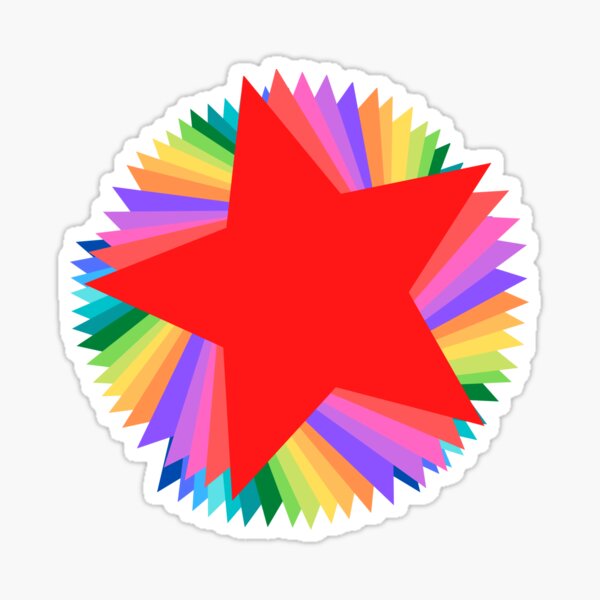 "Rainbow Stars" Sticker for Sale by iCuties | Redbubble