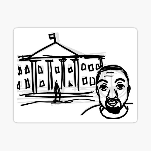 "president ye" Sticker for Sale by glucosestore | Redbubble