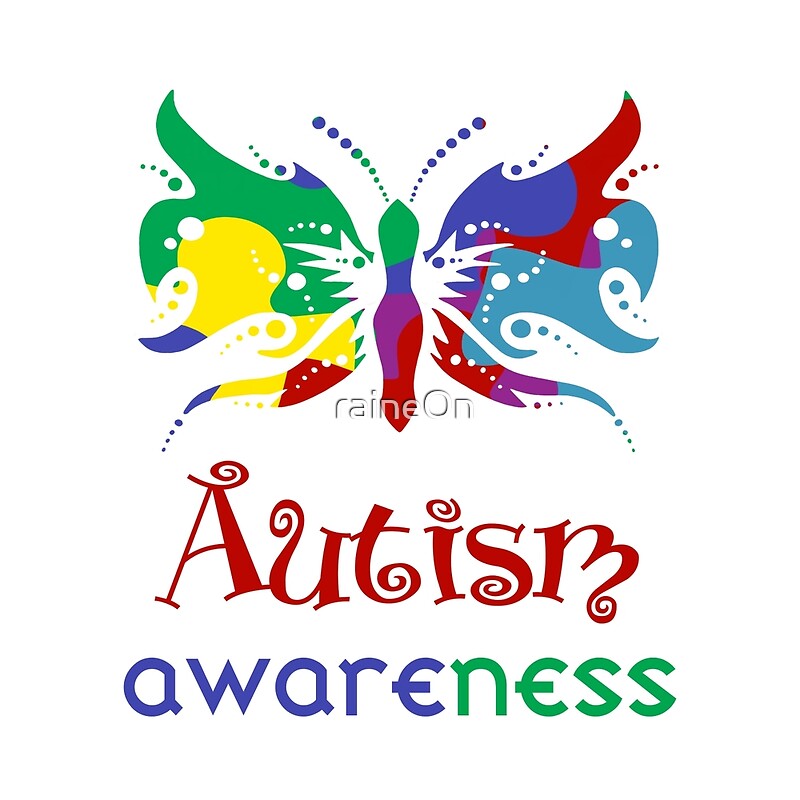 "Autism Awareness Butterfly " by raineOn | Redbubble