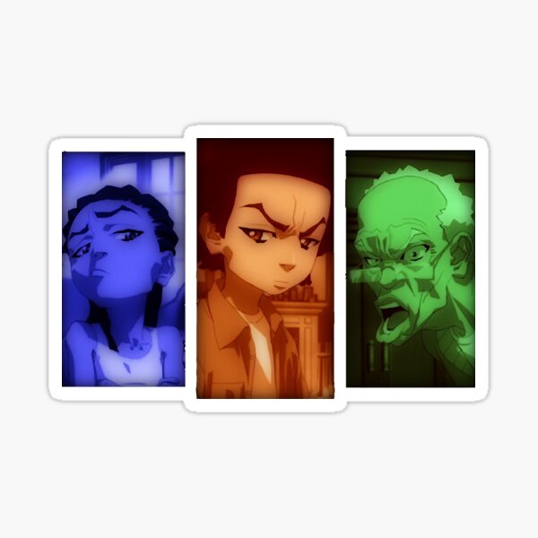 "Boondocks Title" Sticker for Sale by MiguelARamos | Redbubble