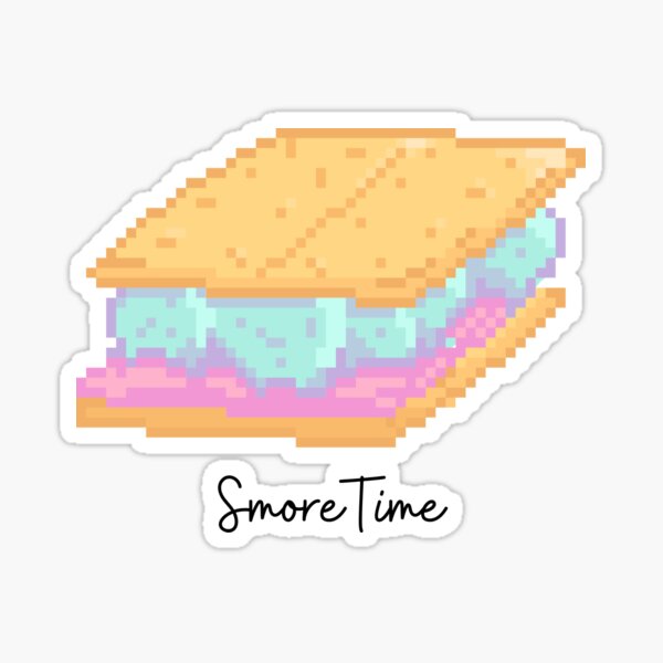 "Cute Pixel Smore" Sticker for Sale by sanashibata | Redbubble