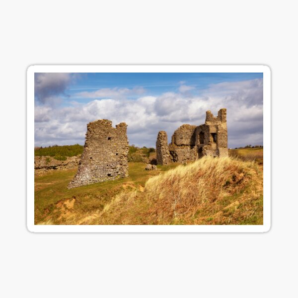 "Pennard Castle, Gower" Sticker for Sale by dasantillo | Redbubble