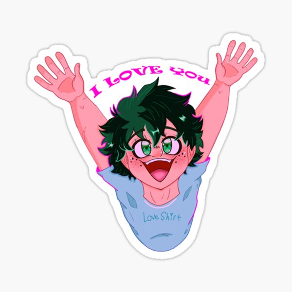 "Cute Izuku Midoriya Sticker | Deku | My Hero Acadamia" Sticker for ...