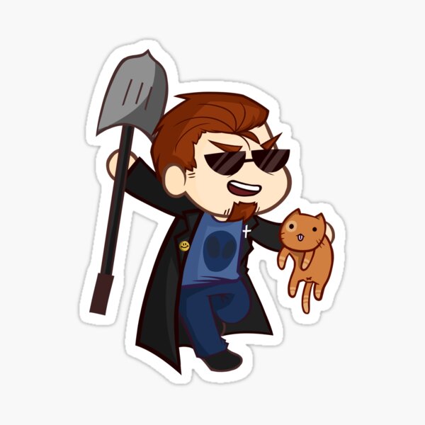 "Chibi postal dude" Sticker for Sale by Izzacore | Redbubble