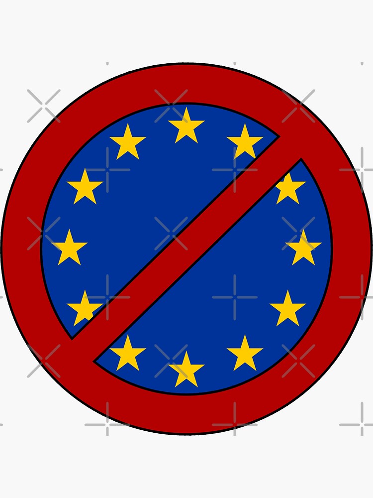 "Screw You I'm Anti-EU" Sticker for Sale by undaememe | Redbubble