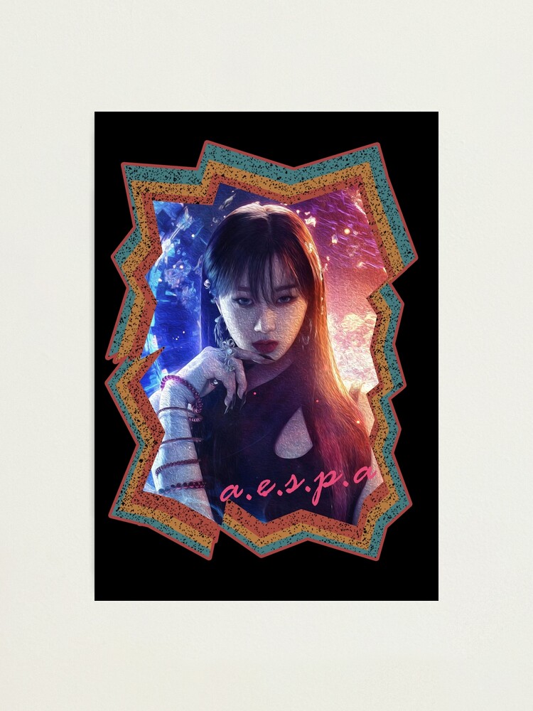 Lámina fotográfica «Aeri Uchinaga aespa Giselle Korean Kpop Retro Color ...