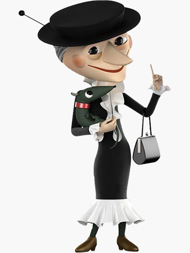 "Hero of the Soviet cartoon old woman Shapoklyak" Sticker for Sale by ...