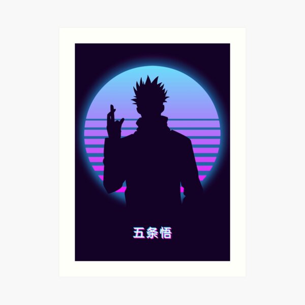 "Gojo Satoru - Retro 80s" Art Print for Sale by Illustarts | Redbubble