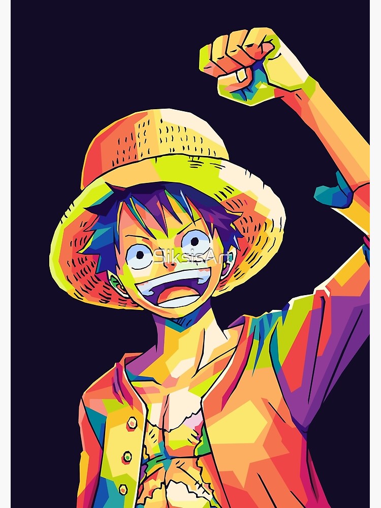 Poster « Monkey D Luffy Wpap Pop Art », par SiksisArt | Redbubble