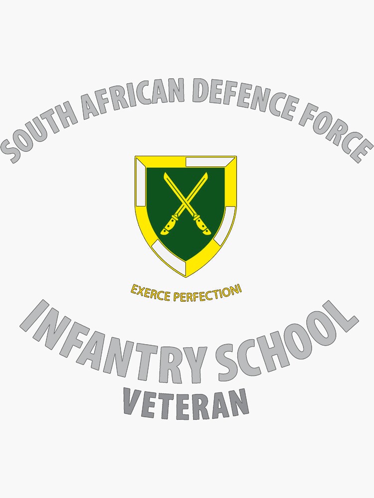 "SADF Infantry School Veteran 41" Sticker for Sale by PUBLXA41 | Redbubble