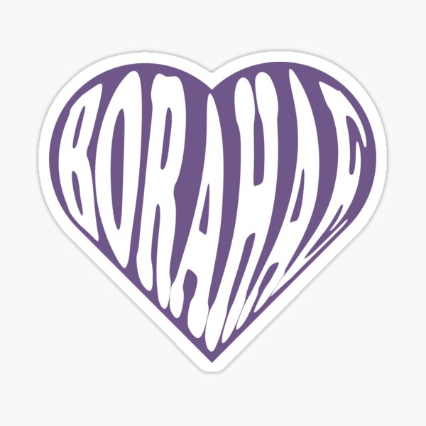 "bts borahae" Sticker for Sale by xatuer | Redbubble