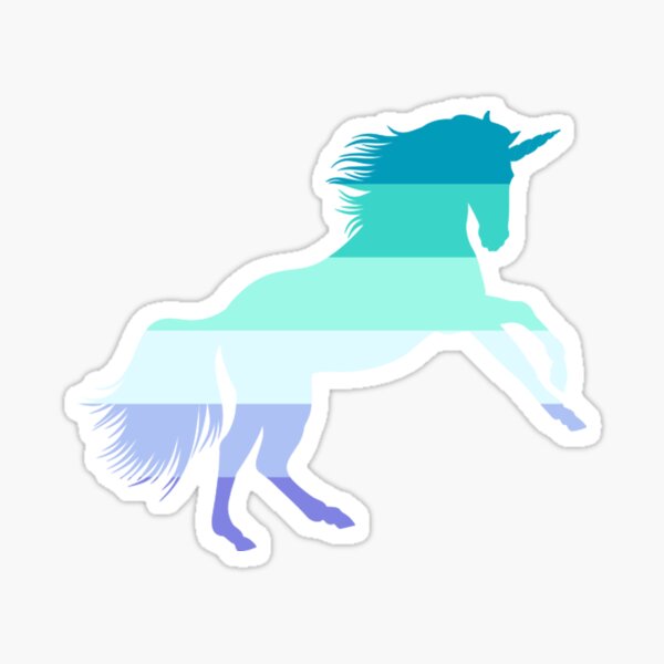 "Neptunic Sexuality Pride Flag Unicorn" Sticker for Sale by ...