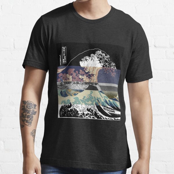 "the great wave color glitch " Essential T-Shirt for Sale by auohx ...