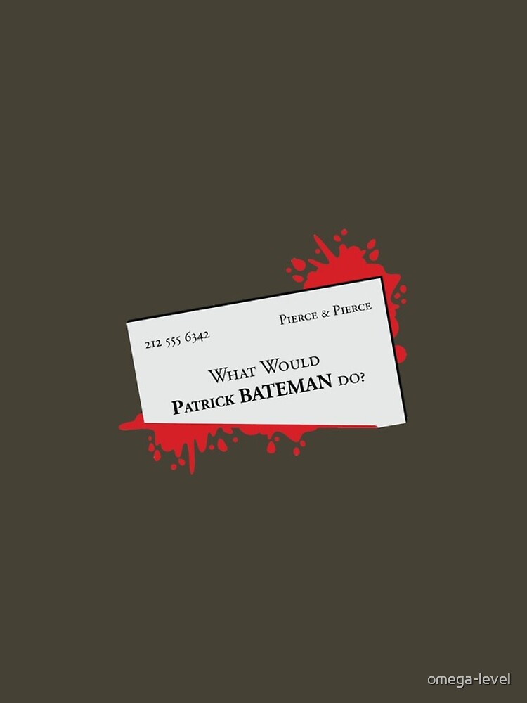 "What would Patrick Bateman do?" iPhone Case for Sale by omega-level ...