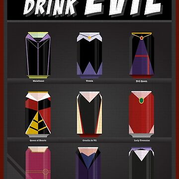 "Evil Soda Cans - Female Villains Edition" Sticker for Sale by ...