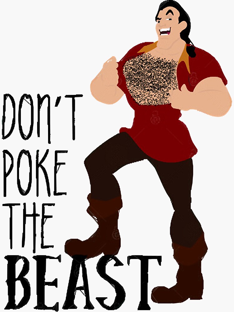 "Dont Poke The Beast " Sticker for Sale by tyjaikovic | Redbubble