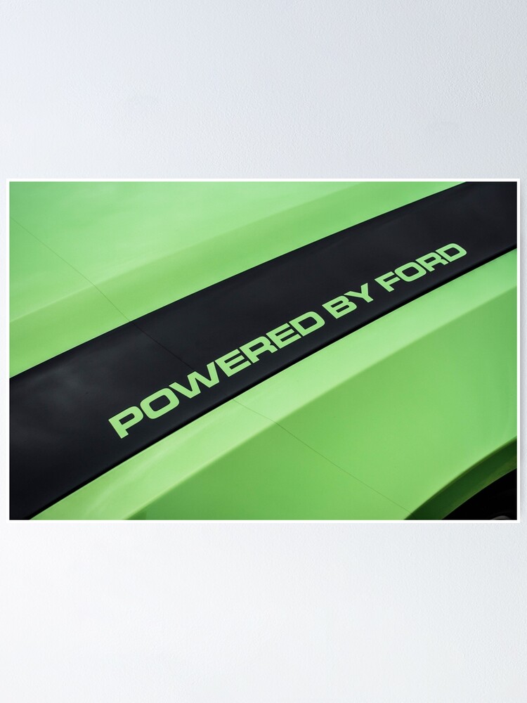 "Powered by Ford decal" Poster for Sale by earth2sd | Redbubble