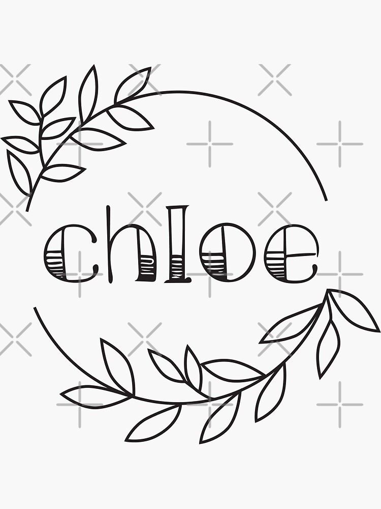 "chloe sticker" Sticker for Sale by orangepoppppy | Redbubble