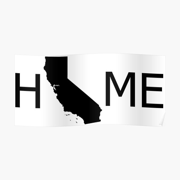"Home state California black logo" Poster for Sale by NativeWear ...