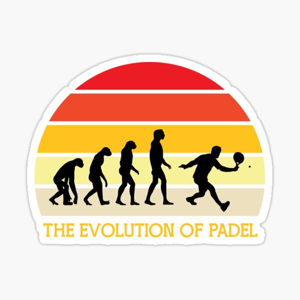 "Evolution of Padel Tennis Design Gift for Padel Player Coach" Sticker ...