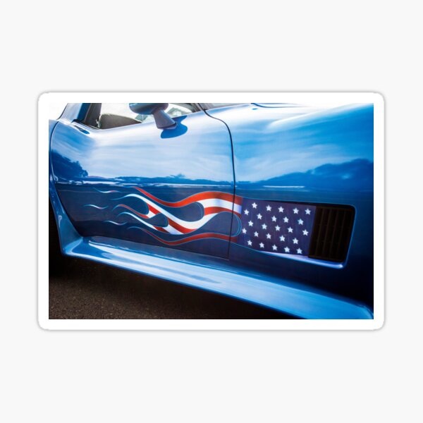 "Patriotic Chevy Corvette " Sticker by earth2sd | Redbubble