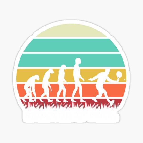 "Evolution of Padel Tennis Design Gift for Padel Player Coach" Sticker ...