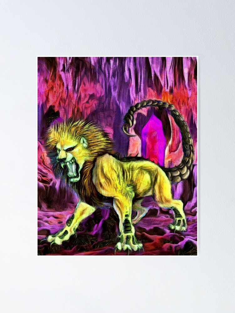 "Manticore Essential Art" Poster by HorrorsShop | Redbubble
