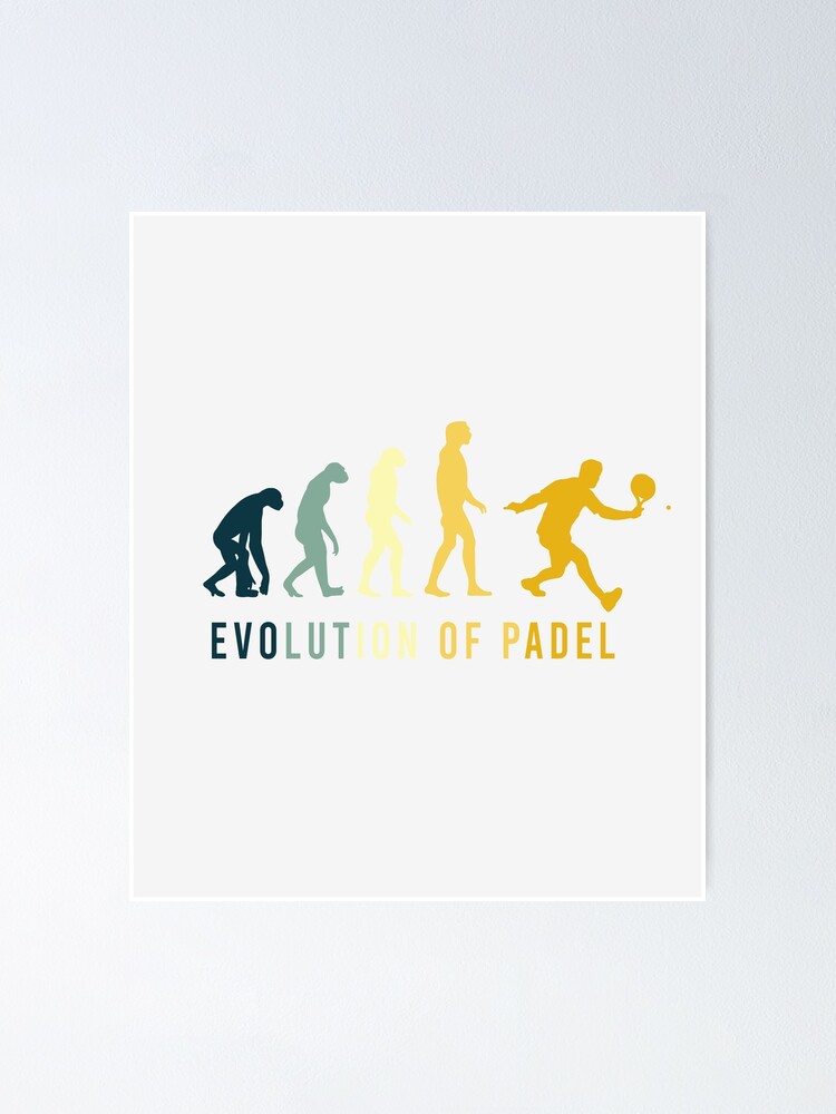 " Evolution of Padel Tennis Design Gift for Padel Player Coach" Poster ...