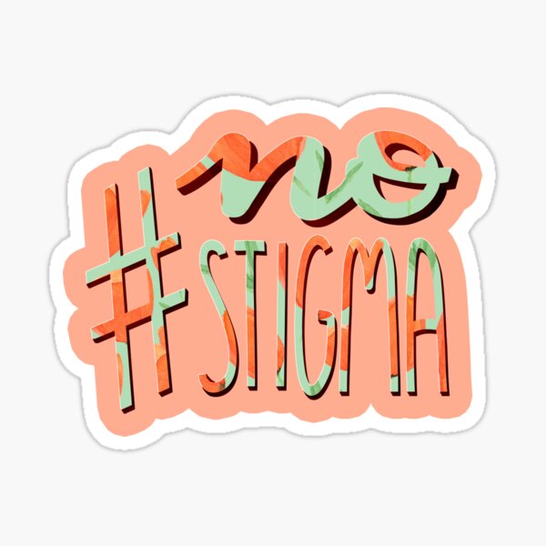 "No stigma Flower Pattern Cottage Core Lettering Slogan" Sticker for ...