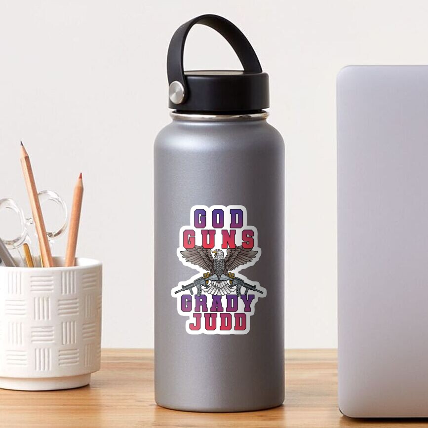 "god guns grady judd" Sticker for Sale by ahmadmseddi | Redbubble