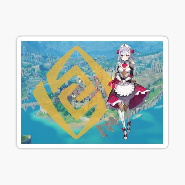 "Noelle - Genshin Impact" Sticker for Sale by VelvetZone | Redbubble