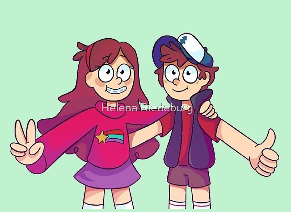 "Dipper and Mabel Pines" by Helena Riedeburg | Redbubble