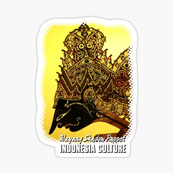 "Wayang Shadow Puppet" Sticker for Sale by BinsarArt | Redbubble