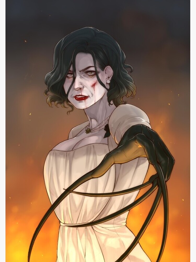 "Lady Dimitrescu" Art Print by seleycatherine | Redbubble