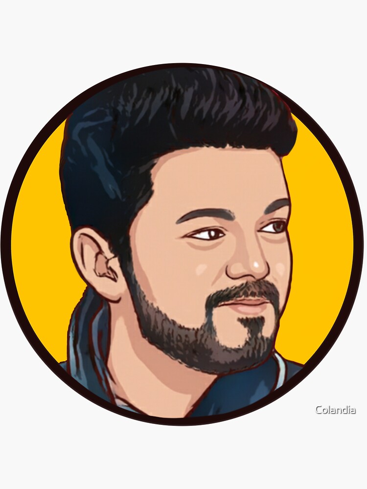 "Vijay Indian Actor" Sticker for Sale by Colandia | Redbubble