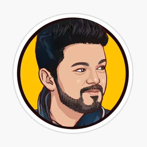"Vijay Indian Actor" Sticker for Sale by Colandia | Redbubble