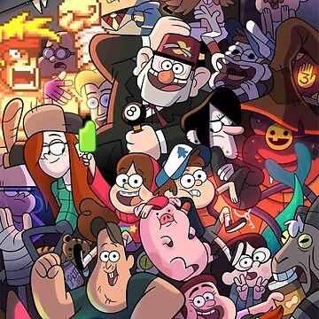 "Gravity Falls" Greeting Card for Sale by Helena Riedeburg | Redbubble