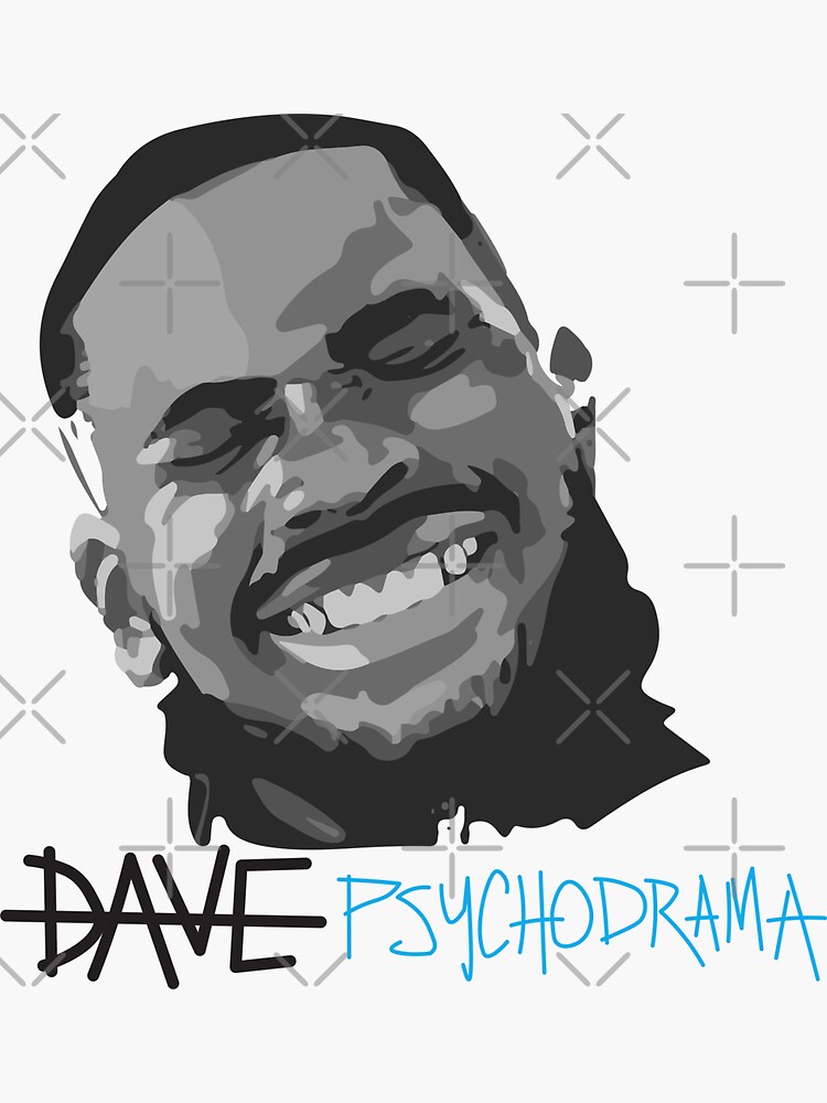 "Dave psychodrama" Sticker for Sale by PincraftArt | Redbubble