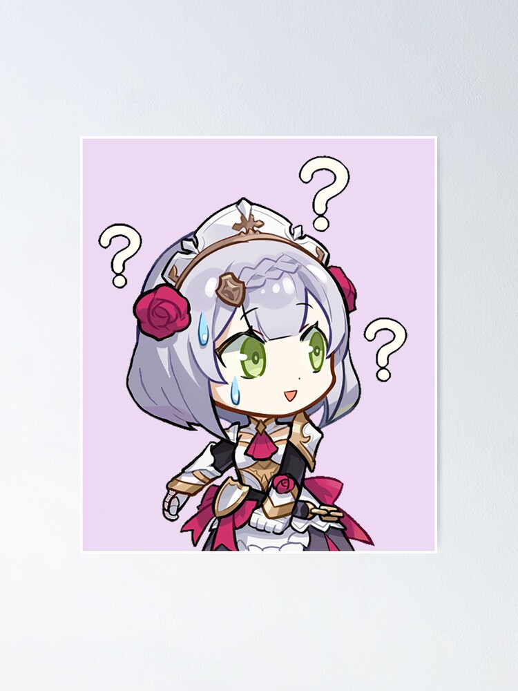 "Genshin Impact Noelle Chibi #2" Poster for Sale by thePeachPit | Redbubble