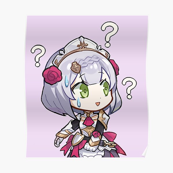 "Genshin Impact Noelle Chibi #2" Poster for Sale by thePeachPit | Redbubble