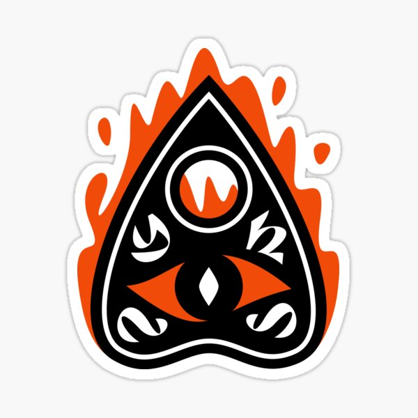 "Ouija spirit board pointer (on white)" Sticker for Sale by SergPerep ...