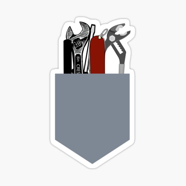 "Full Pockets Everyday Carry" Sticker for Sale by LonestarEDCTees ...