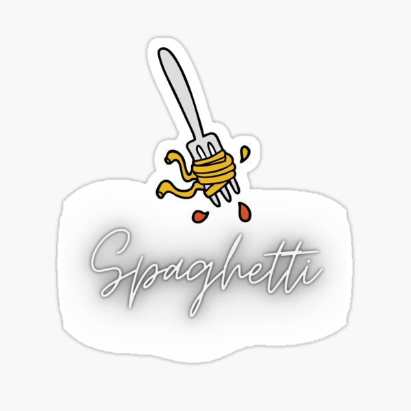 "Spaghetti" Sticker by Riivo | Redbubble